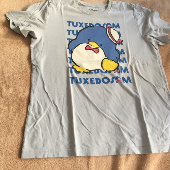 Sanrio | Tops | Sanrio Tuxedo Sam Blue Tshirt | Poshmark